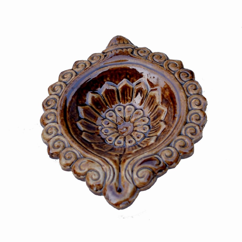 Ceramic Stylish Diya – Art Home